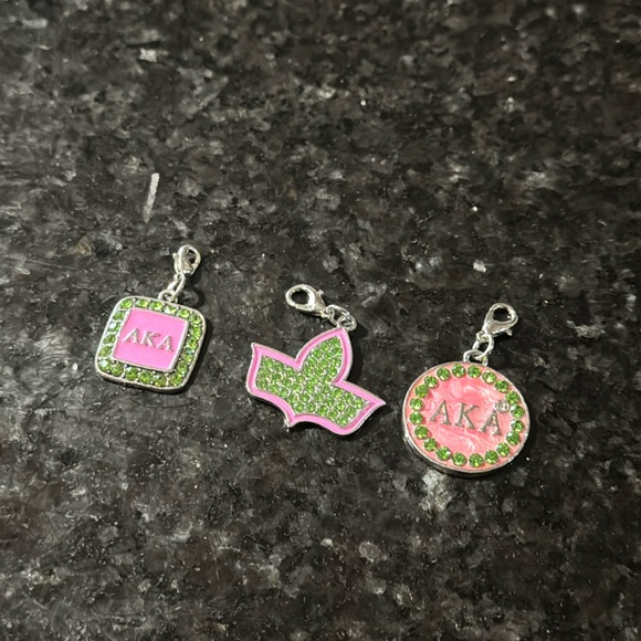 aka | Jewelry | Alpha Kappa Alpha Aka Pendantkeychain Silver | Poshmark